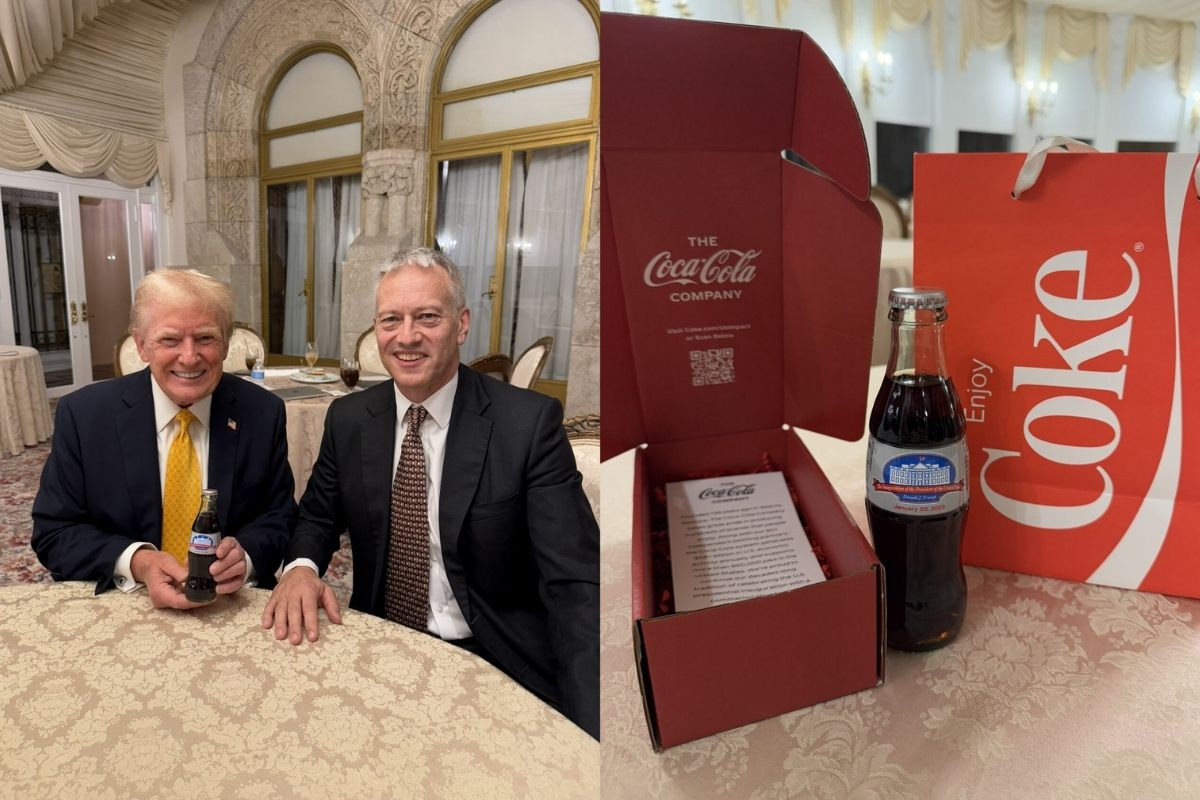 Coca Cola CEO'su James Quincey diyet kola seven Donald Trump'ı ziyaret ...